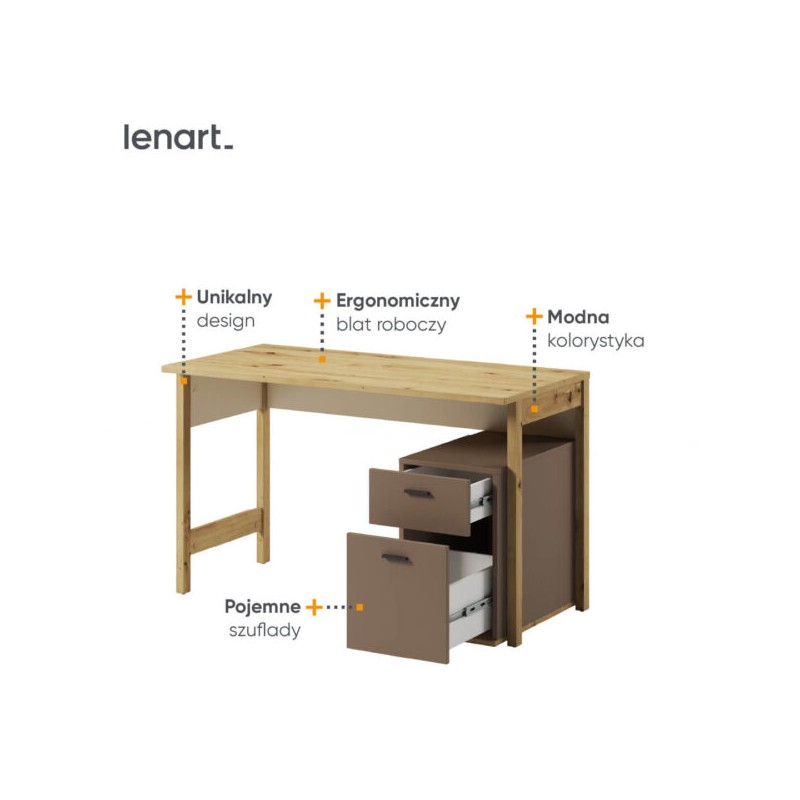Biurko Lenny LY-04 Lenart Meble - domowanie.pl