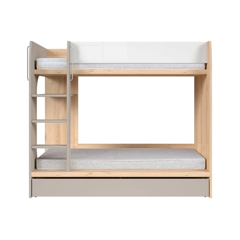 Łóżko piętrowe Namek Black Red White