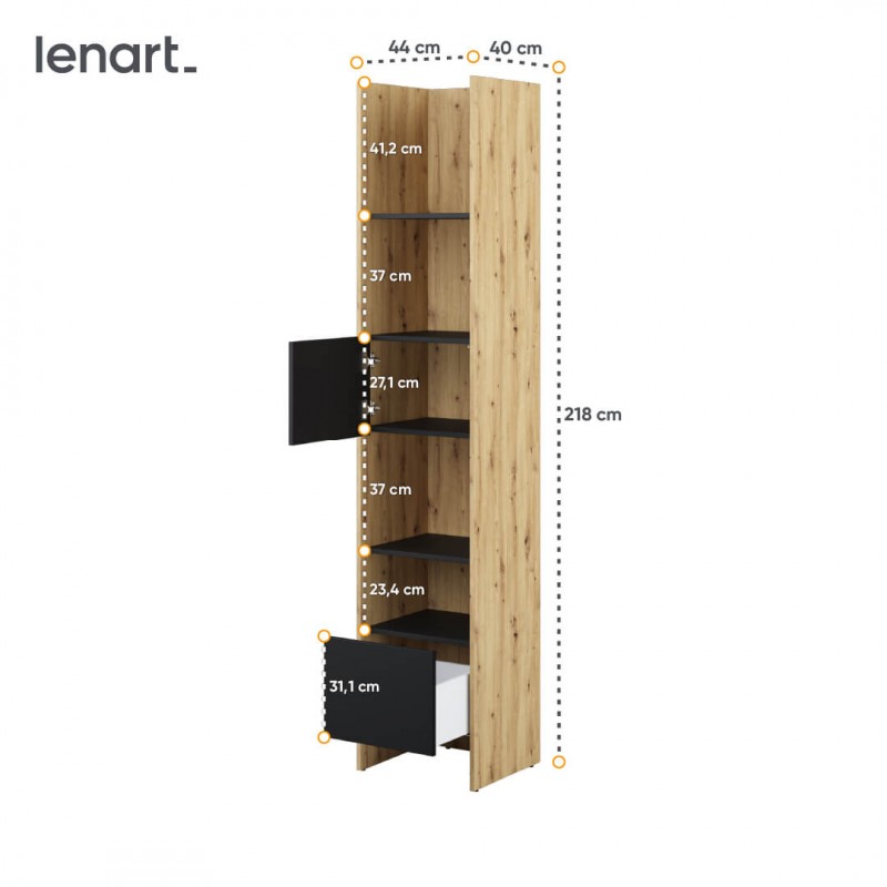 Regał BED CONCEPT BC-23 do półkotapczanu Lenart - WYSYŁKA 24H ...