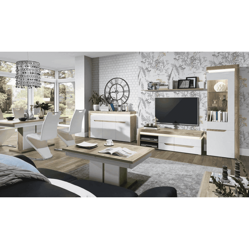 Szafka RTV z oświetleniem IRMA IM2 Liveo Meble - domowanie.pl